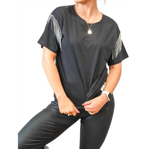 Southern Grace | Tops | New Southern Grace Kaycee Rhinestone Fringe Top ...